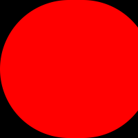 Le rond rouge ????????, par Flora - Algoblocs